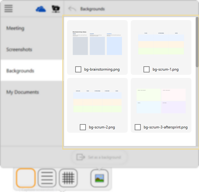 Using whiteboard background templates in SMART TeamWorks - SMART ...